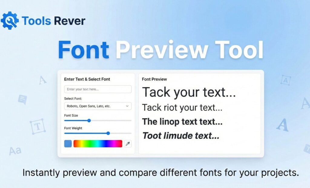 Font Preview Tool: Test Fonts Instantly (100% Free)